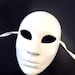 White Full Face Costume Mask, Cosplay Mask, DIY Mask, White Blank Mask ...