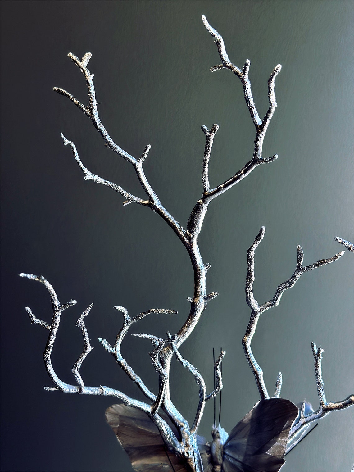 Silver Nature Crown, Woodland Forest Headpiece, Tree Branch Magical ...