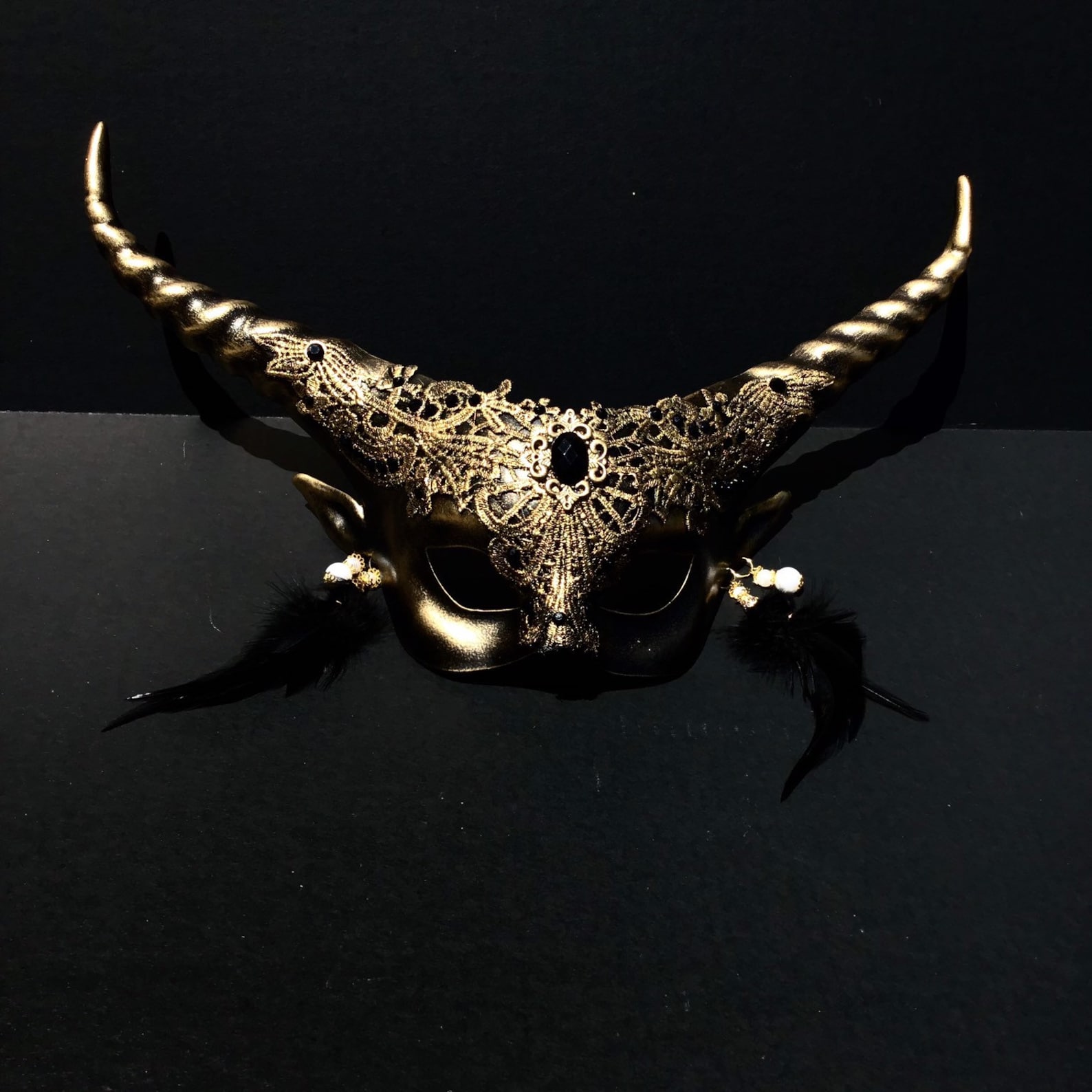 Woodland Fairy Masquerade Mask Horns Woodland Horned - Etsy