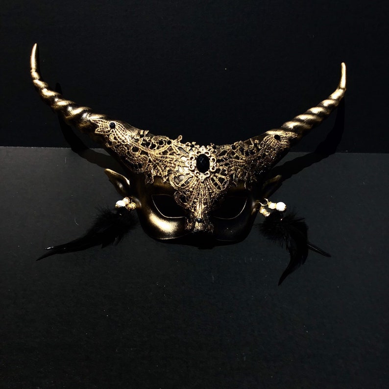 Woodland Fairy Masquerade Mask Horns Woodland Horned - Etsy