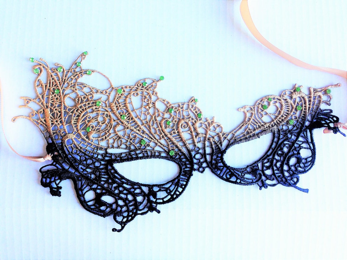 Teal Lace Mask Masquerade Masks With Rhinestones All Colors - Etsy