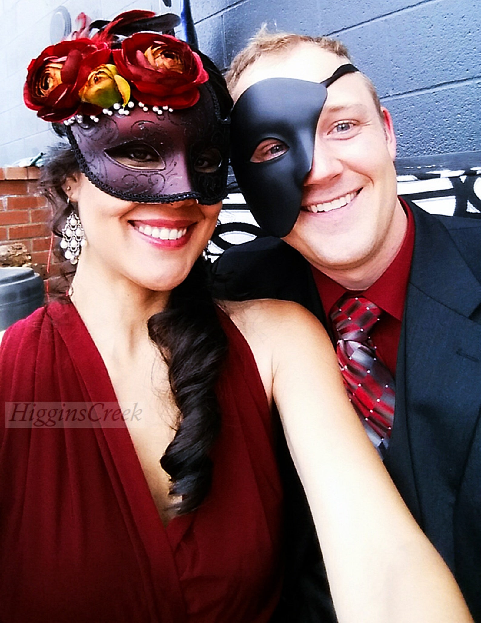 Burgundy Masquerade Masks Couples Masquerade Mask Burgundy - Etsy