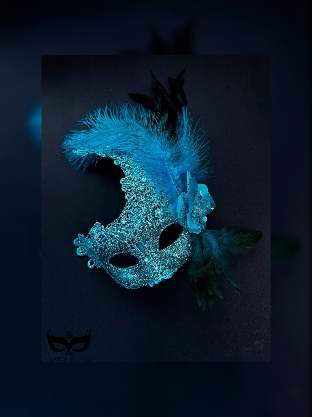 Blue Mardi Gras Mask, Masquerade Party Mask, Masquerade Ball, Gala Mask ...