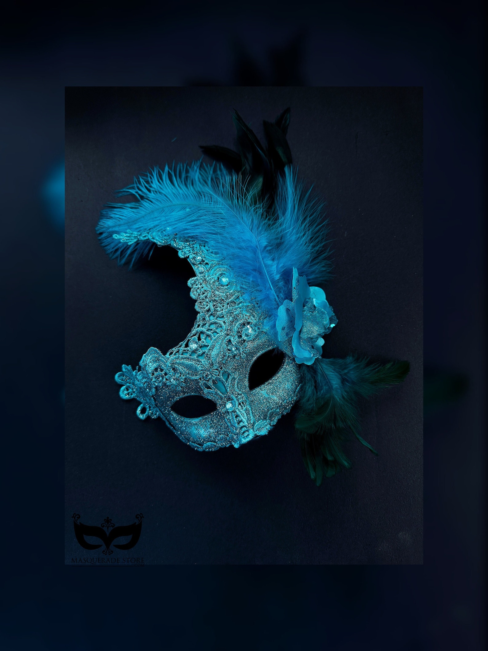 Blue Mardi Gras Mask, Masquerade Party Mask, Masquerade Ball, Gala Mask ...