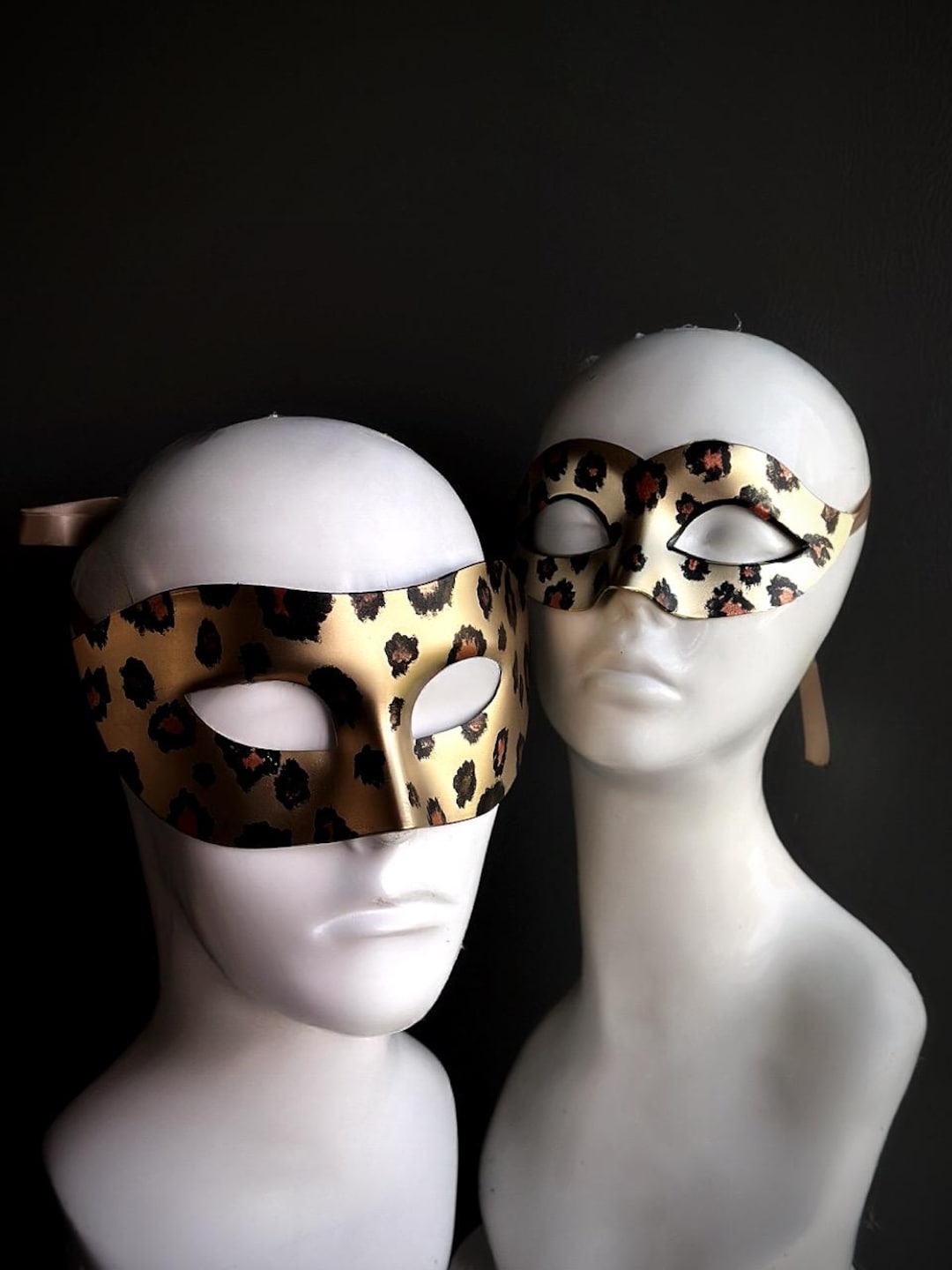 Animal Cheetah Couples Masks Leopard Print Halloween Mask Cat ...