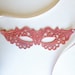 Coral Peach Lace Mask for Women, Masquerade Lace Masks, Halloween ...