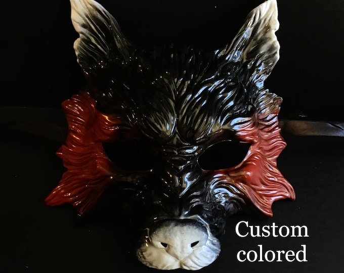 LIMITED EDITION. sculpted Venetian Wolf Mask: A Work of Art to Wear - Etsy
