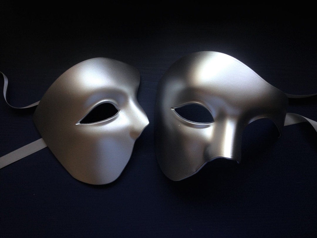 Mens Masquerade Mask - Silver Masks - Etsy
