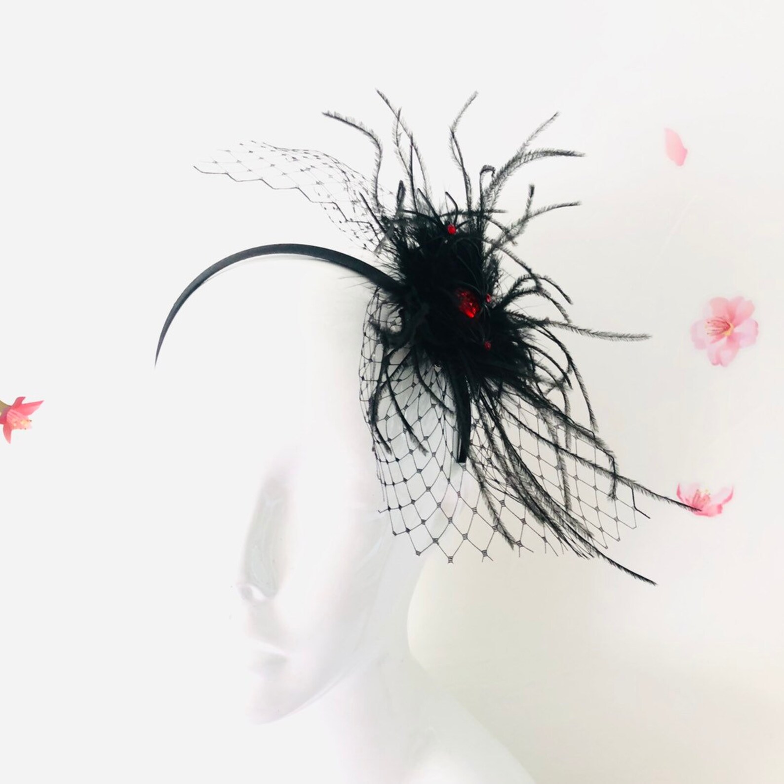 Black Widow Halloween Headpiece Spider Web Headdress Halloween - Etsy