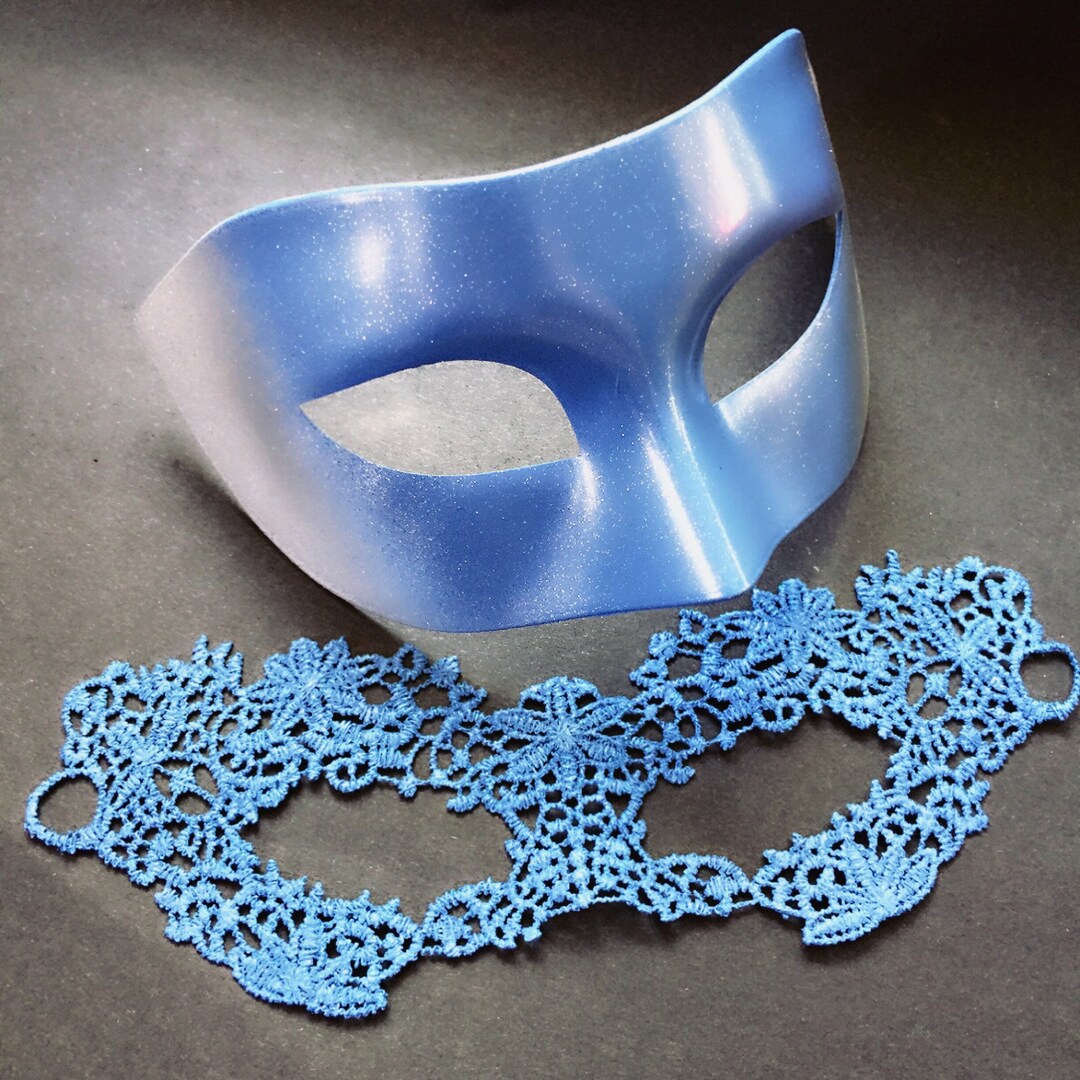 Sky Blue Couples Masquerade Masks, Princess and Prince, Couples ...