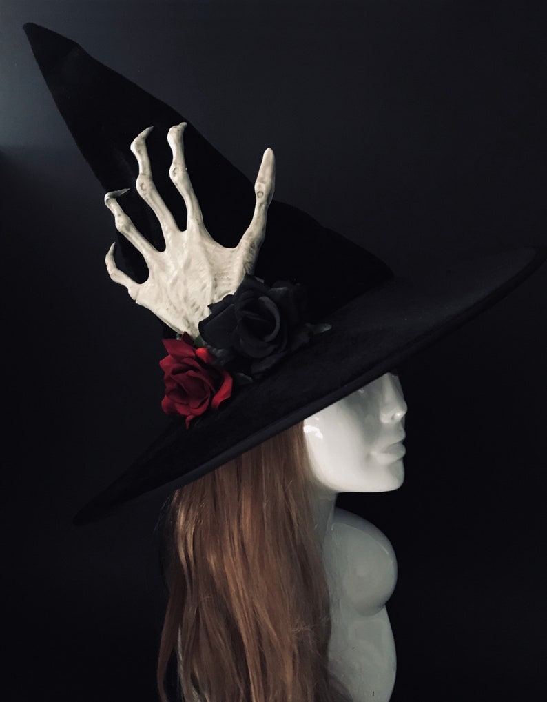 Black TALL Witch Hat Pointy Witches Hat Wizard Hat Witching Hat Wide ...