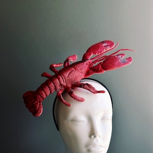 Gold Lobster Headpiece, Lobster Festival, Lobster Fascinator, Gold ...