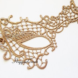 Half Face Masquerade Mask Woman Silver Ombre Lace With Black Diamonds L ...