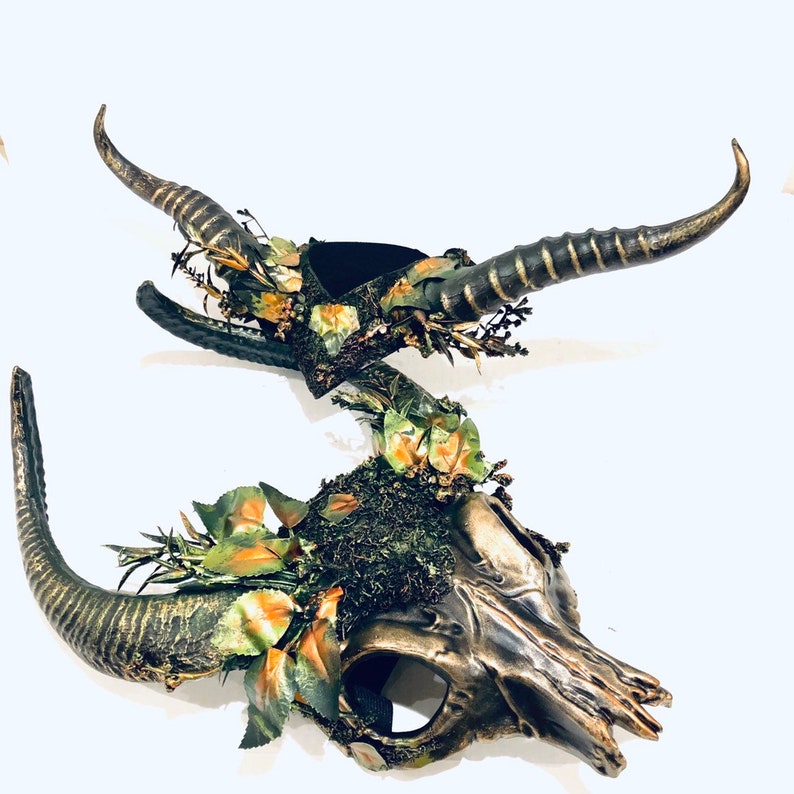 Ram Horn Priestess Headdress Pagan Ritual Forest Woodland - Etsy