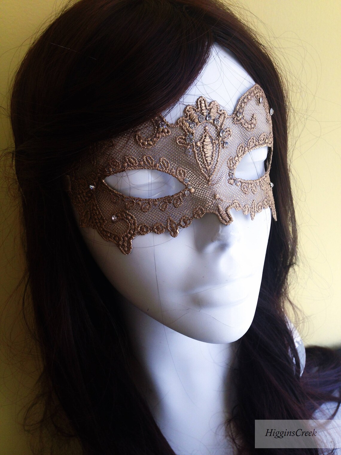 Sexy Gold Halloween Mask Womens Halloween Mask Masquerade | Etsy