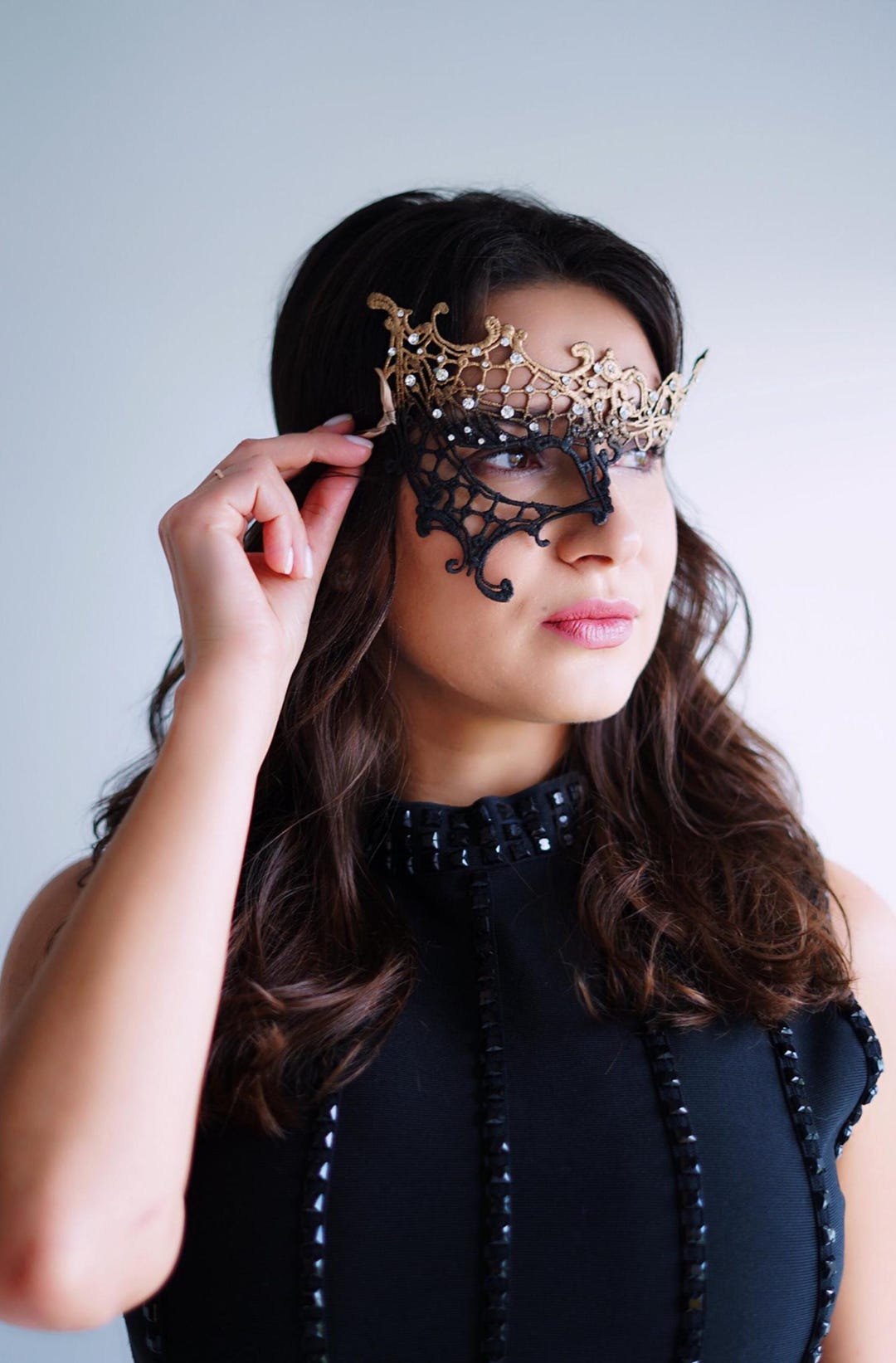 Gold Ombre Phantom Masquerade Mask Womens Lace Mask Women Masquerade ...