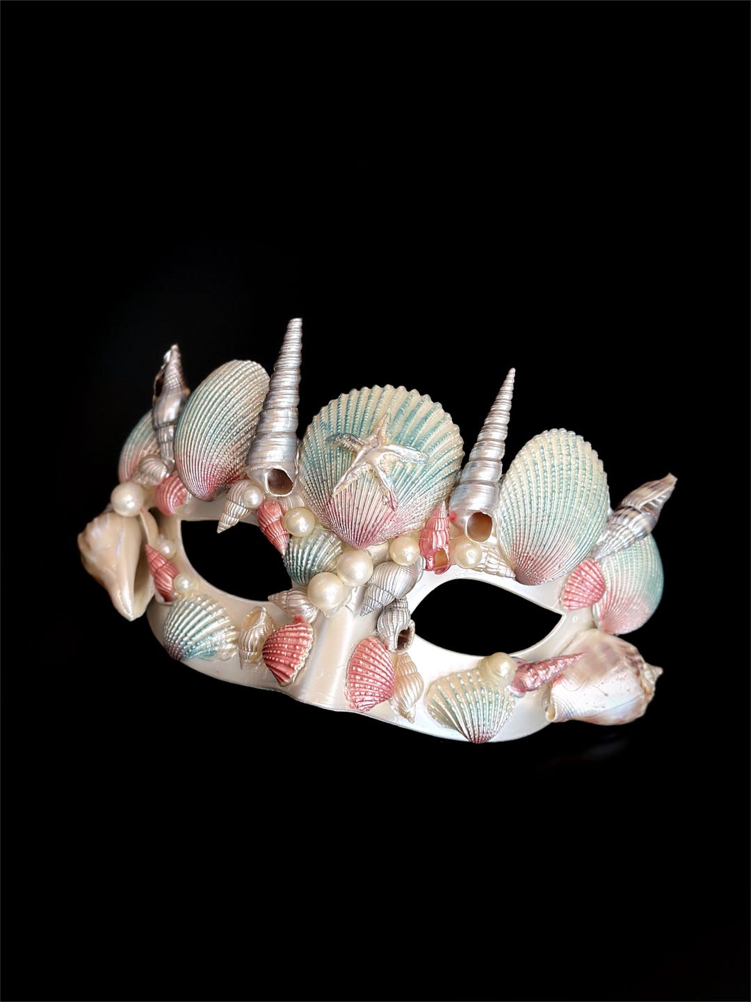 Pastel Mermaid Womens Masquerade Mask Mermaid Seashell Mask Mermaid ...