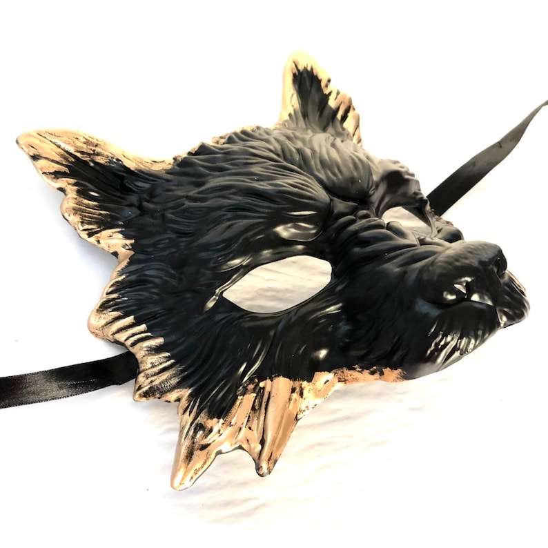 Black Werewolf Mask Halloween Werewolf Costume Mask Wolf Mask | Etsy