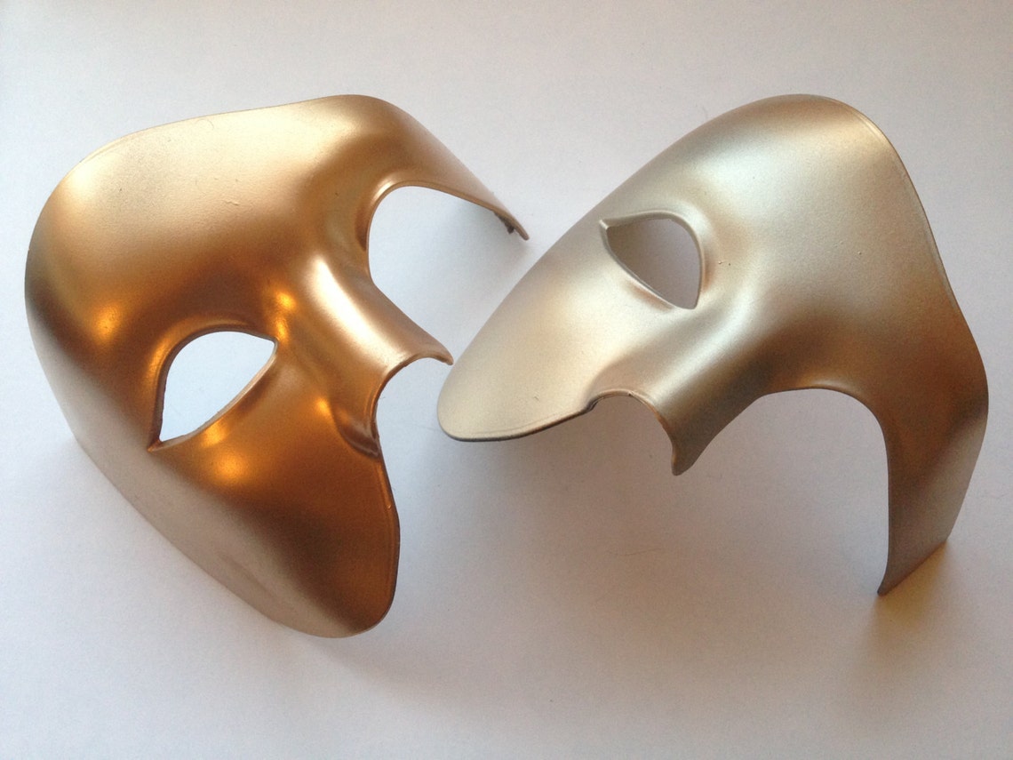 Mens Masquerade Mask, Red Phantom Mask, Mens Mask, Halloween Half Face ...