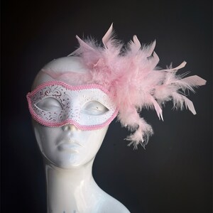 Pink Masquerade Mask Kids Princess Costume Venetian Mask Girls Pink ...