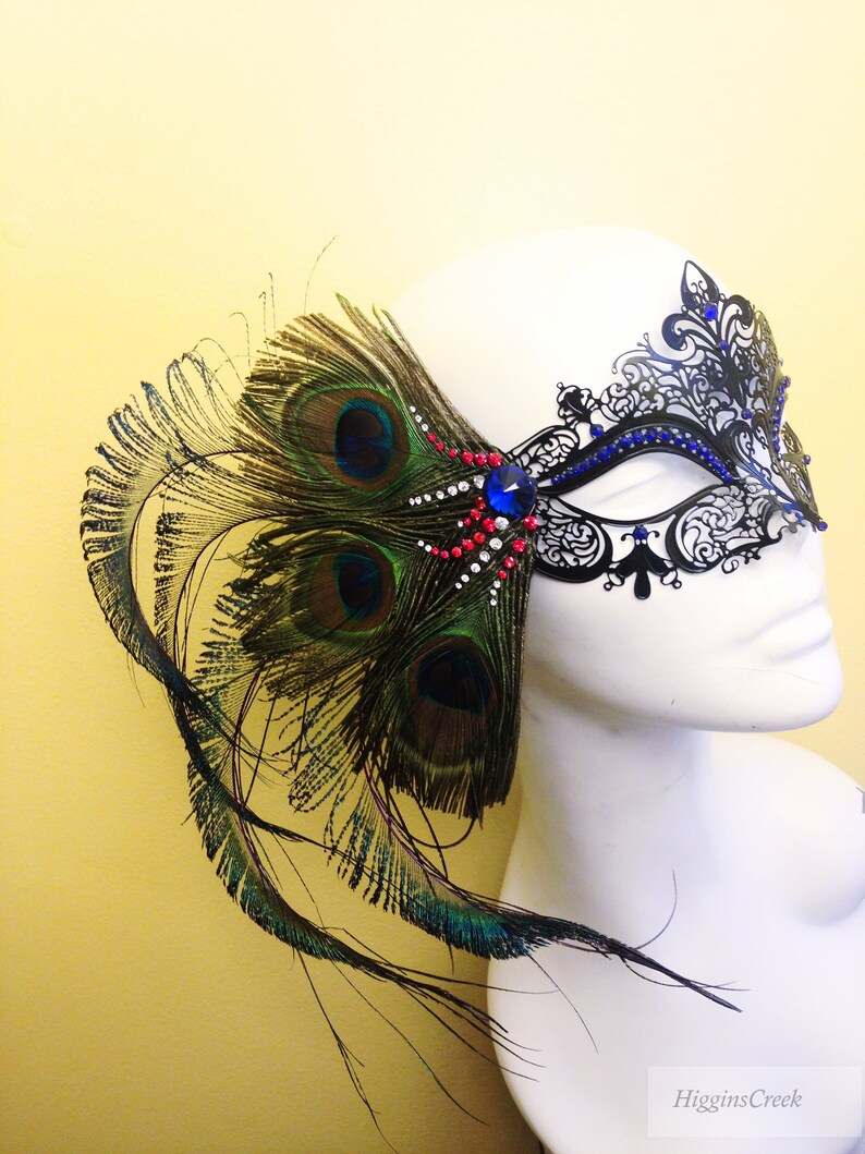 July 4th Masquerade Ball Masks Women Feather Fourth of July Masks ...