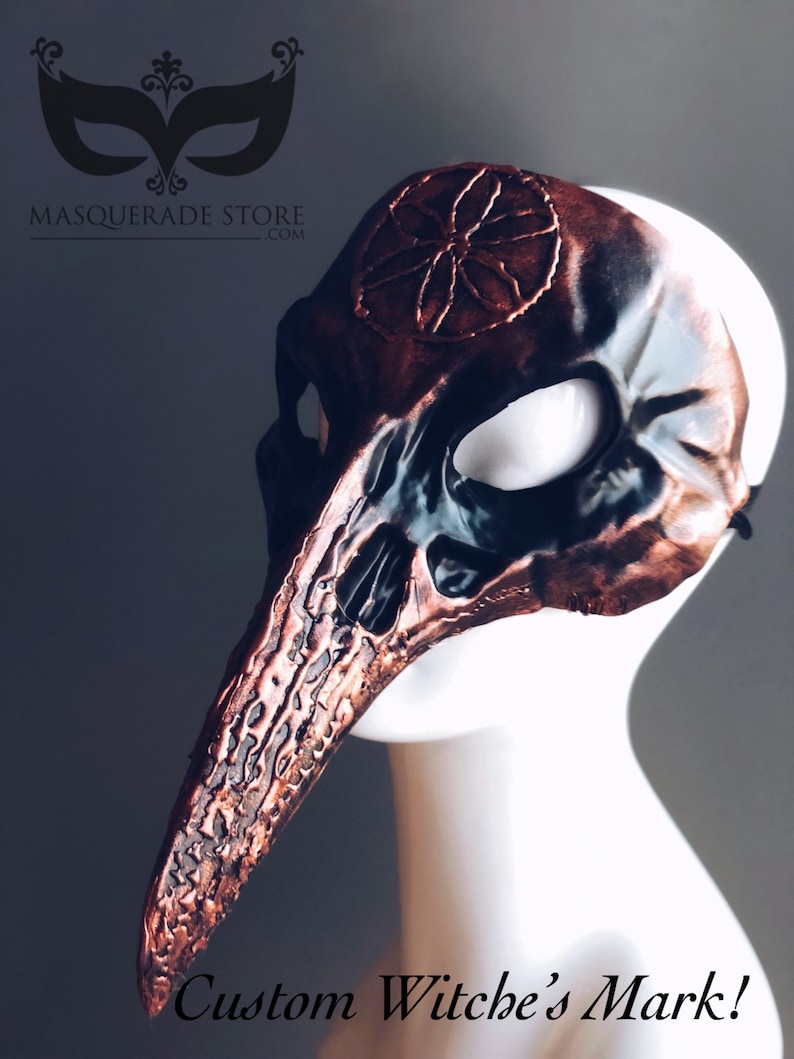 Crow Skull Witches Marks Daisy Wheel Pagan Witch Skull Mask - Etsy