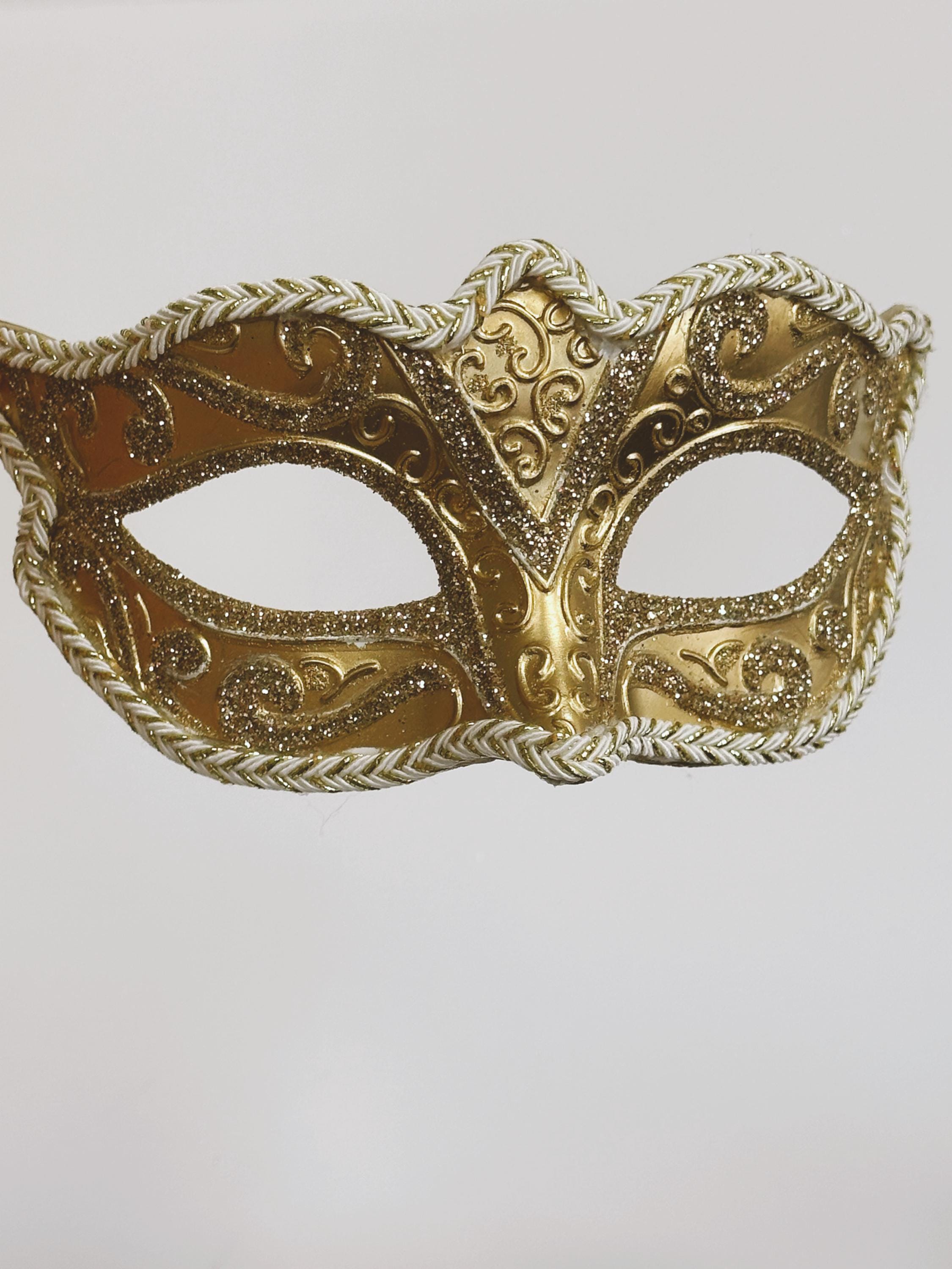 Elegant Gold Masquerade Mask Womens Wedding Masquerade Mask Gold ...