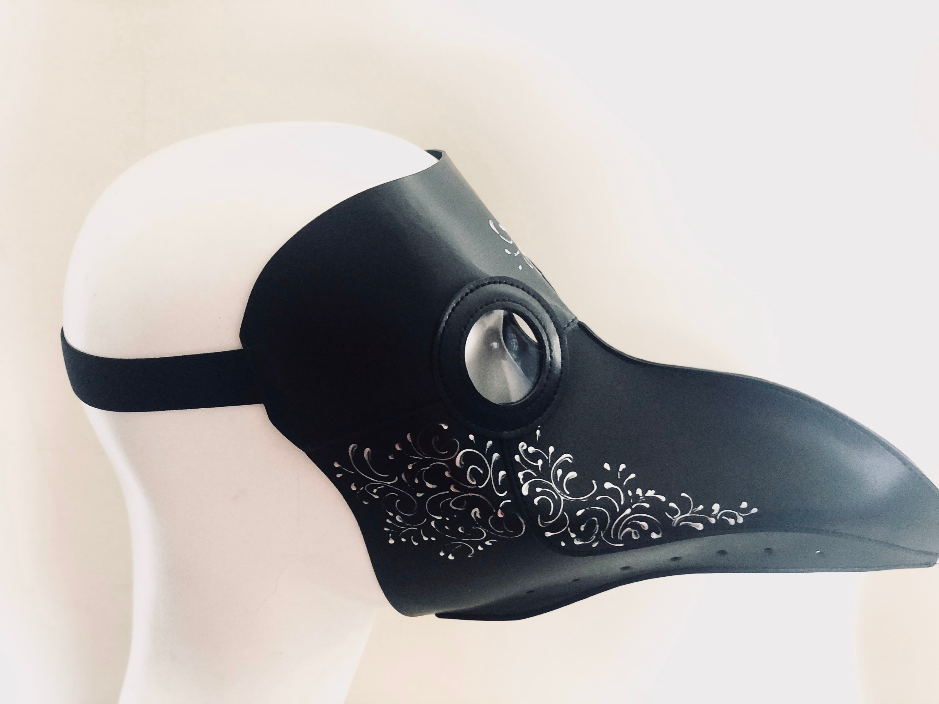 Plague doctor Mask Masquerade mask Plague Mask Faux Leather | Etsy