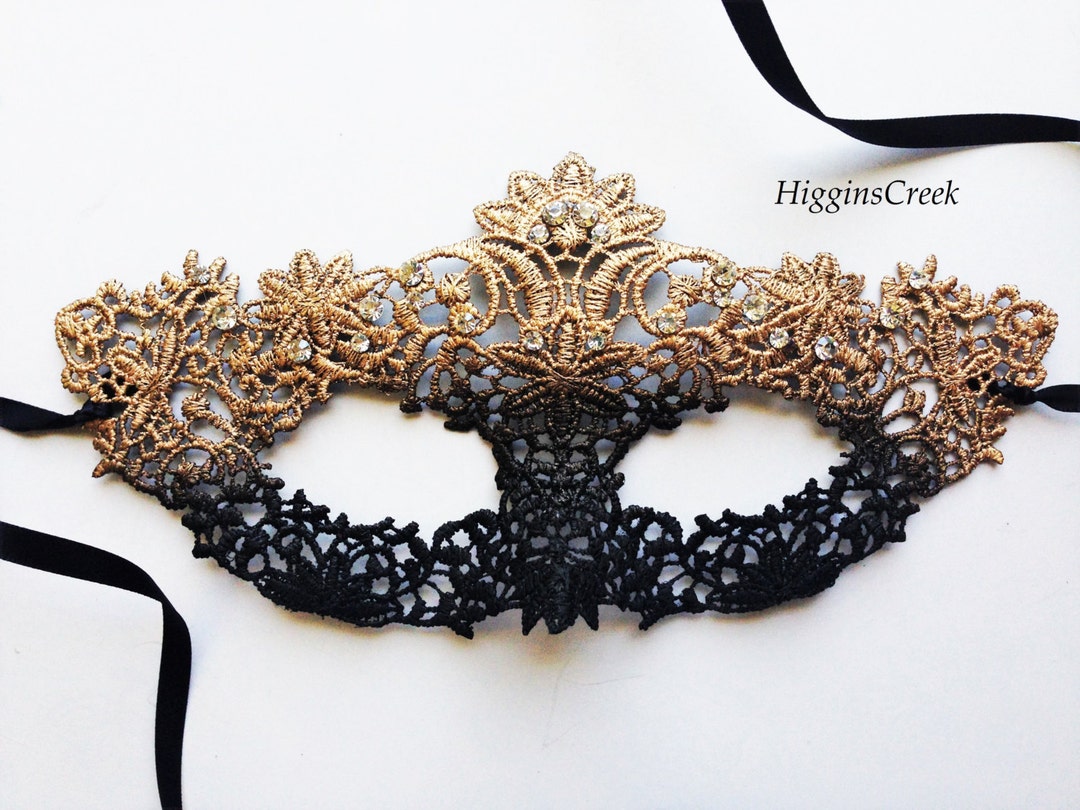 Gold Lace Mask, Phantom Mask, Face Masks, Mardi Gras Mask, Masquerade ...