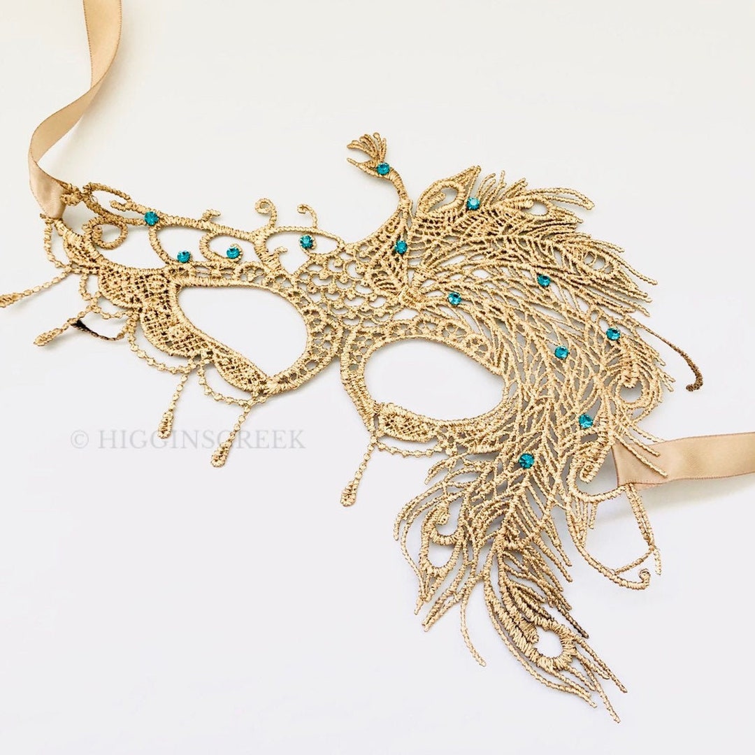 Peacock Masquerade Mask, Peacock Bridesmaid Dress Mask Women, Peacock ...