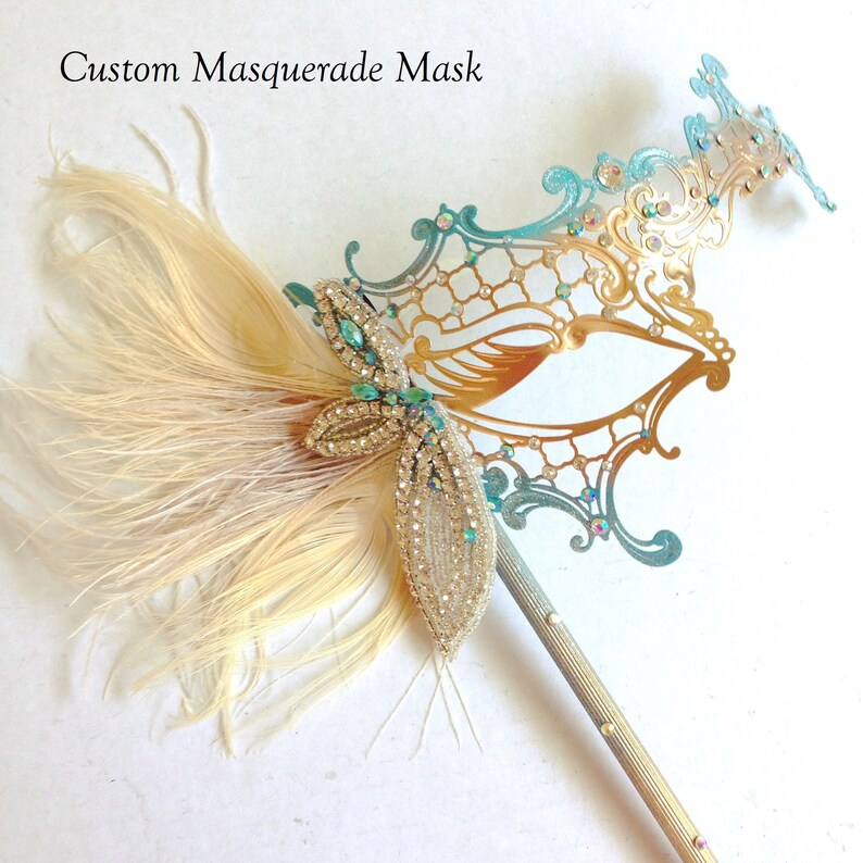 Masquerade Mask Women Handheld Stick Masks for Prom Wedding - Etsy