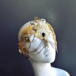 Women's Goddess Masquerade Mask With Chains Silver - Etsy