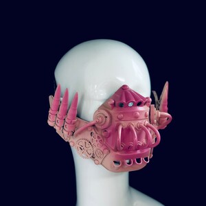 Pink Gas Mask Pink Mouthguard Respirator Style Gas Mask Cosplay Goggles ...