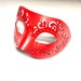 Red Masquerade Mask for Eye Glasses Leather Masquerade Masks - Etsy