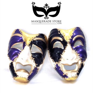 Tragedy Mask Masquerade Mask Commedia Dell'arte Mask Comedy Mask ...