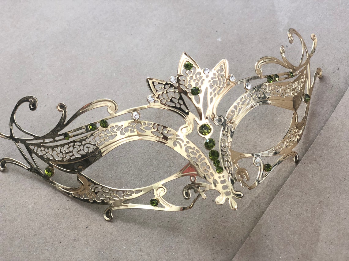 Silver Masquerade Mask Metal Venetian Mask Mardi Gras Mask - Etsy