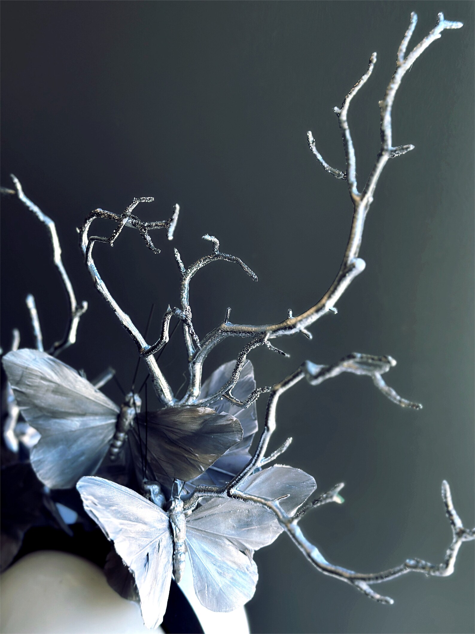 Silver Nature Crown, Woodland Forest Headpiece, Tree Branch Magical ...