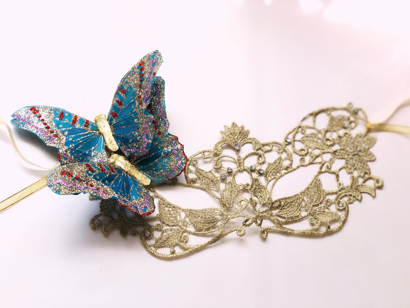 Butterfly Venetian Mask, Butterfly Masquerade Mask, Elegant and ...