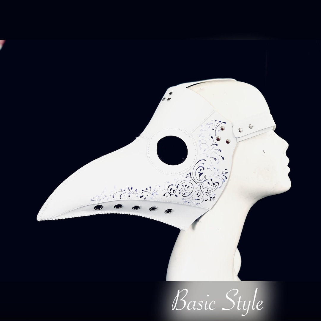 Silver Plague Doctor Masquerade Mask Plague Mask Halloween Bird Mask ...