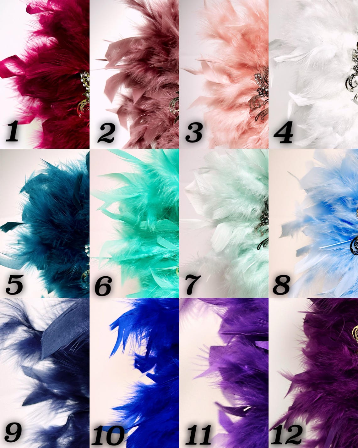 Blue Feather Mask on Stick Masquerade Mask Women Prom Wedding Birthday ...