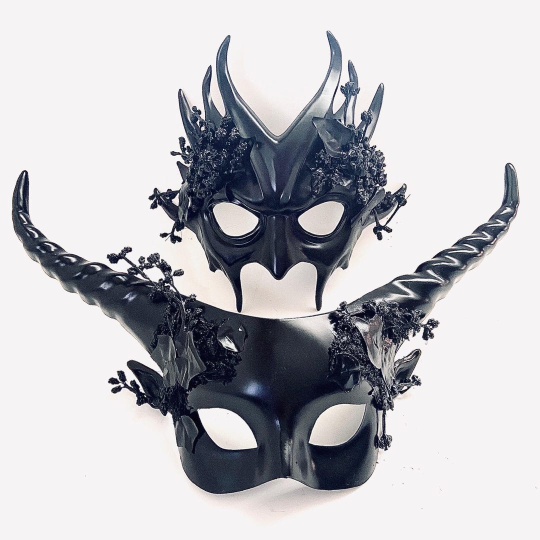 Forest Minotaur Masquerade Mask Mask With Horn Woodland Creature Mask ...