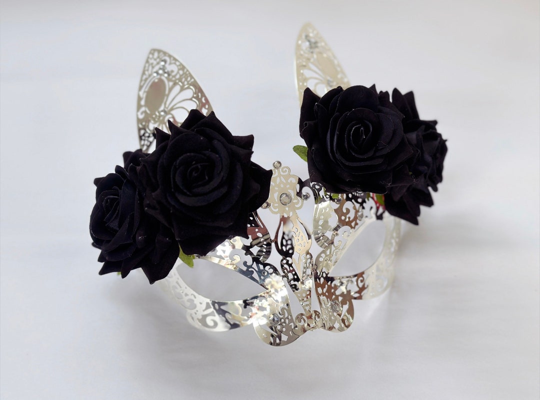 Silver Rabbit Mask, Bunny Masquerade Mask, Halloween Bunny Costume Mask ...