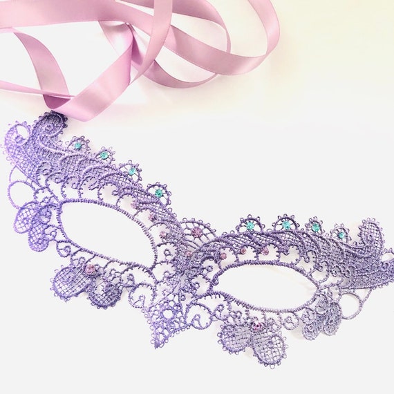 Lavender Womens Masquerade Mask More Colors Available Lavender - Etsy