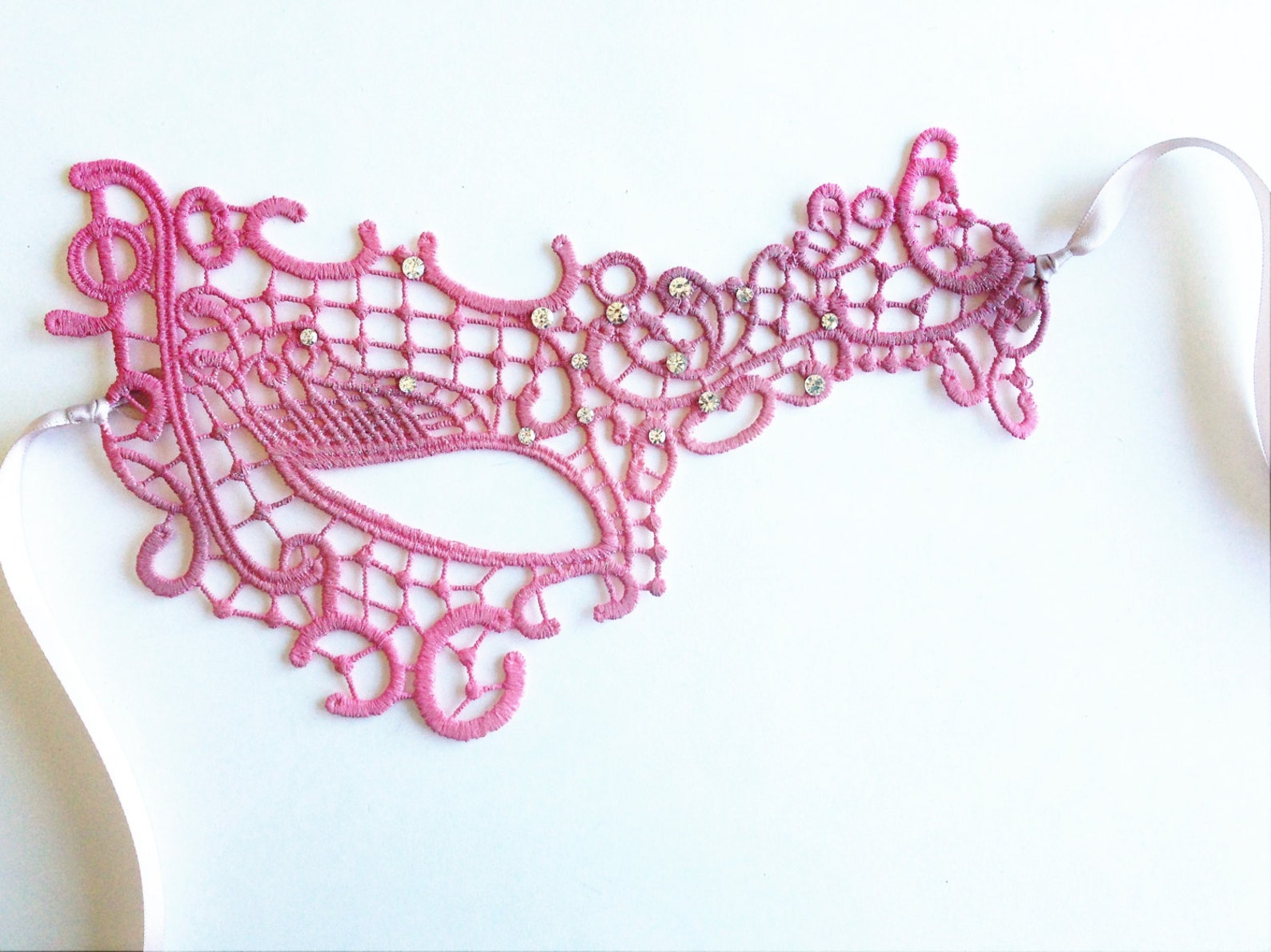 Pink Phantom Mask for Women Halloween Pink Mask Half Face - Etsy