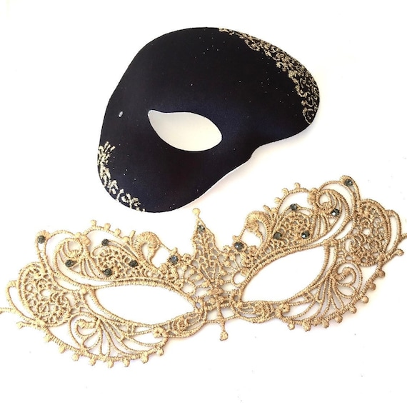 Masquerade Masks Gold Masquerade Ball Masks Men and Women - Etsy