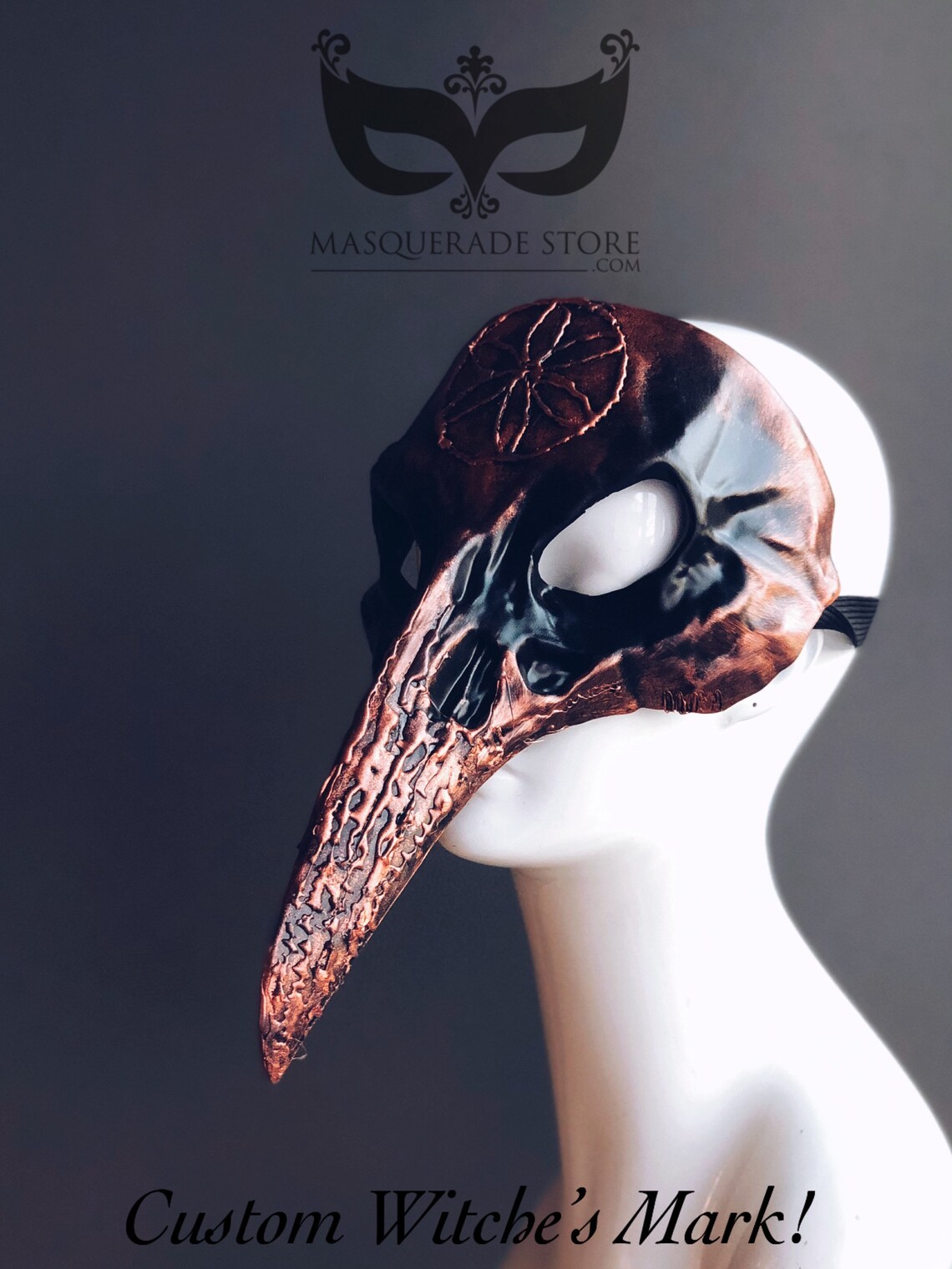 Crow Skull Witches Marks Daisy Wheel Pagan Witch Skull Mask - Etsy