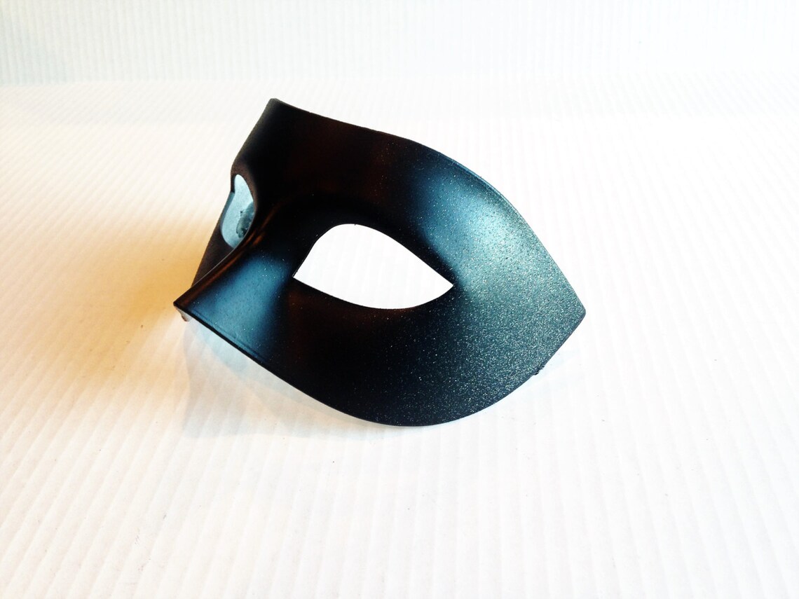 Classic Mens Masquerade Mask DIY Black L Halloween Mask L - Etsy
