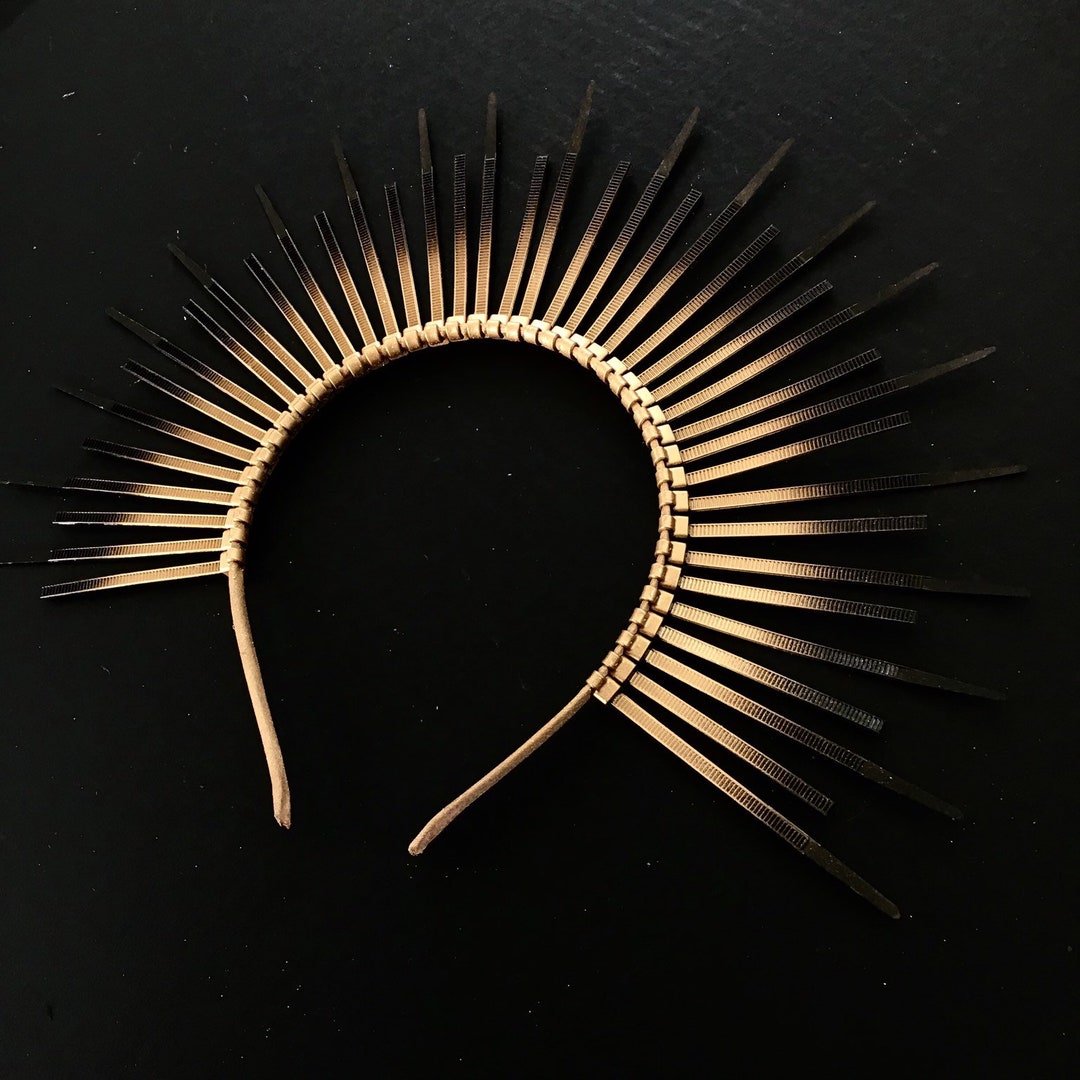 Gold Headpiece L Goddess Headdress L Heavenly Bodies L Sunburst Halo - Etsy