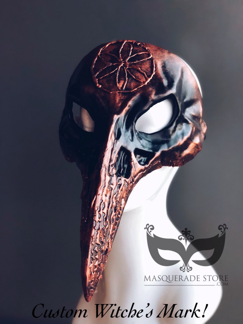 Crow Skull Witches Marks Daisy Wheel Pagan Witch Skull Mask Ritual ...