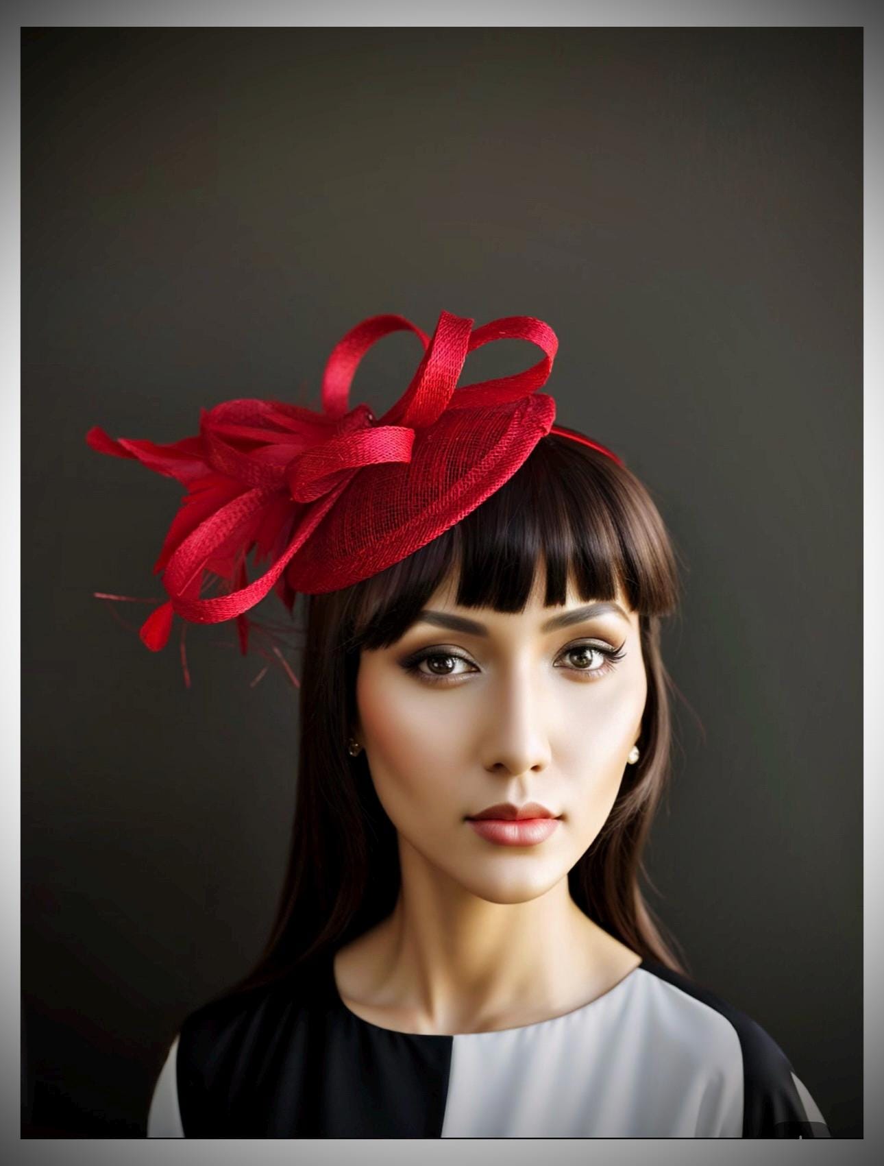 Formal Fashion Hats Derby Accented Fascinator Women Dressy Hat Wedding ...